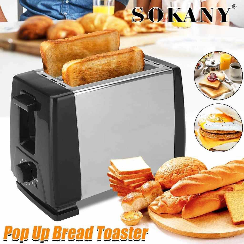 2 Slice bread Toaster Sokany SK-016S – KING HOUSEHOLD ELECTRONICS